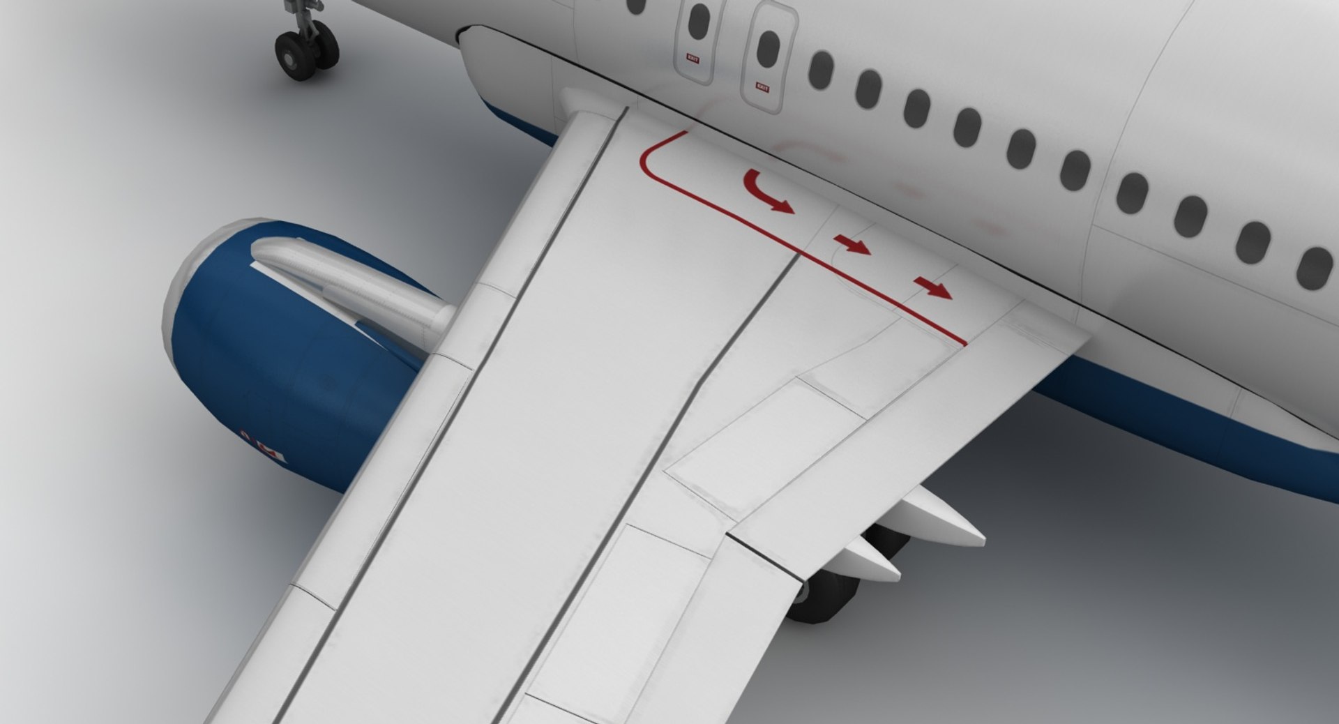 3d model airbus a320 delta airlines