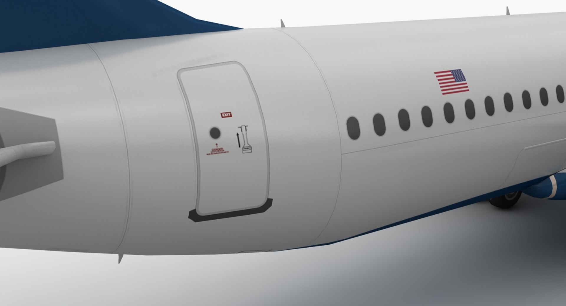 3d model airbus a320 delta airlines