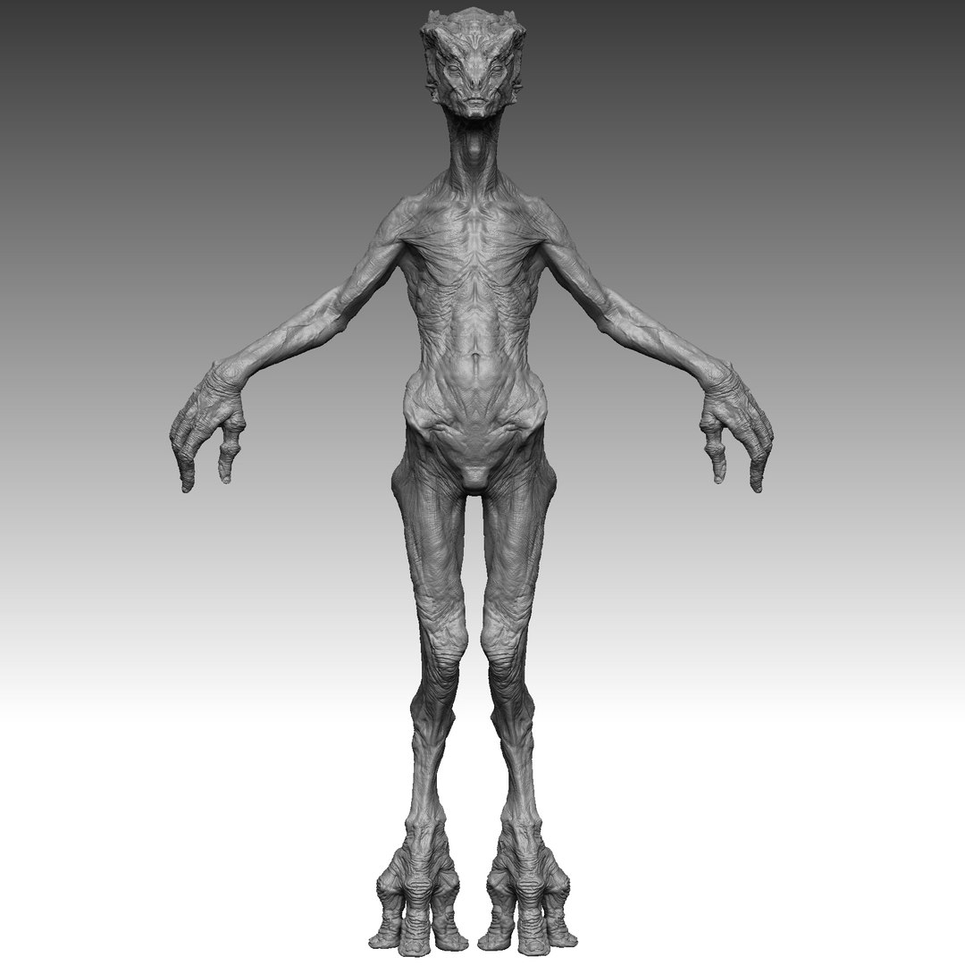 3d alien model