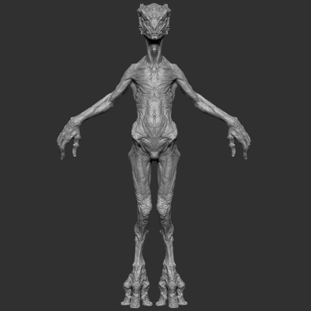 3d alien model