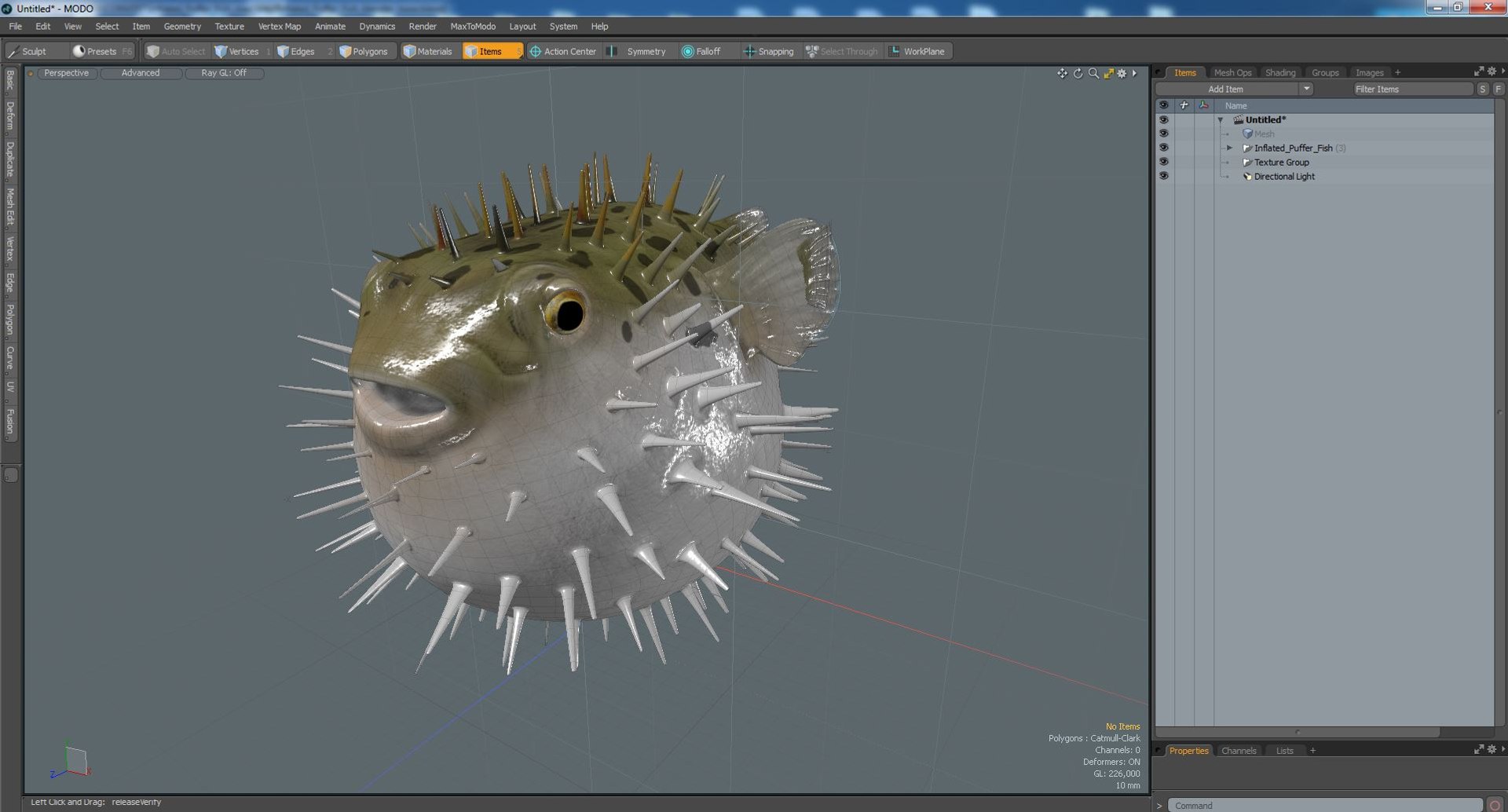 Inflated Puffer Fish 3D Model - TurboSquid 2191745