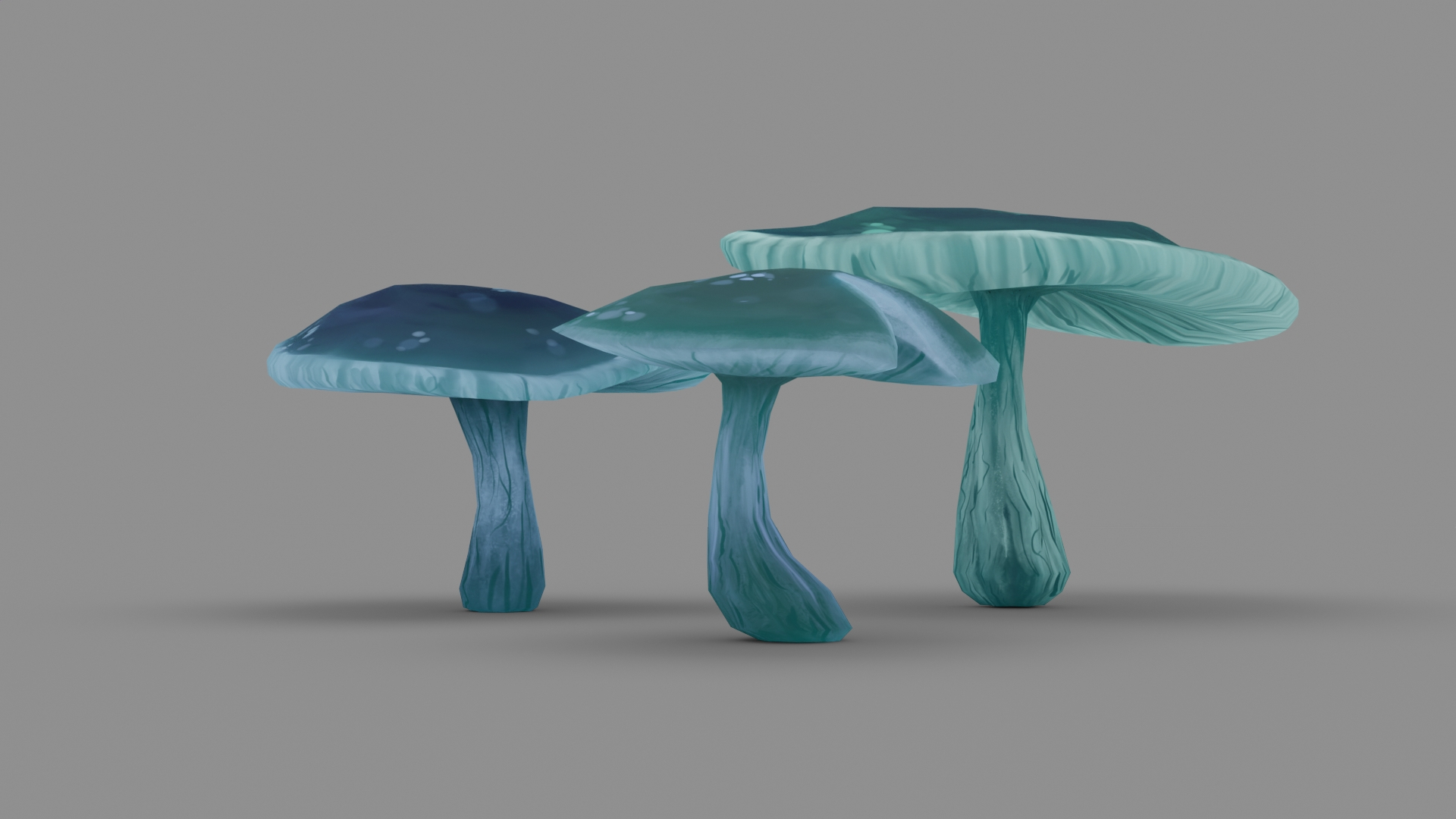 3D Magical Glowing Shrooms Low Poly - TurboSquid 2129193