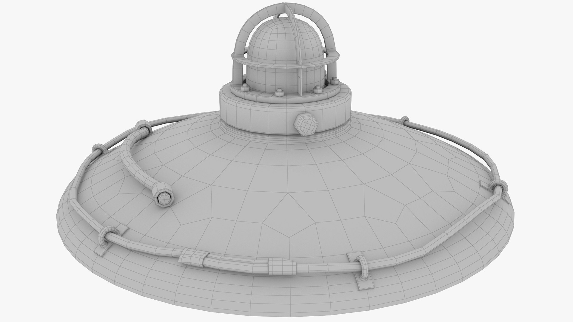 Ship Hatch With Flashing Light V1 3D Model - TurboSquid 2119474