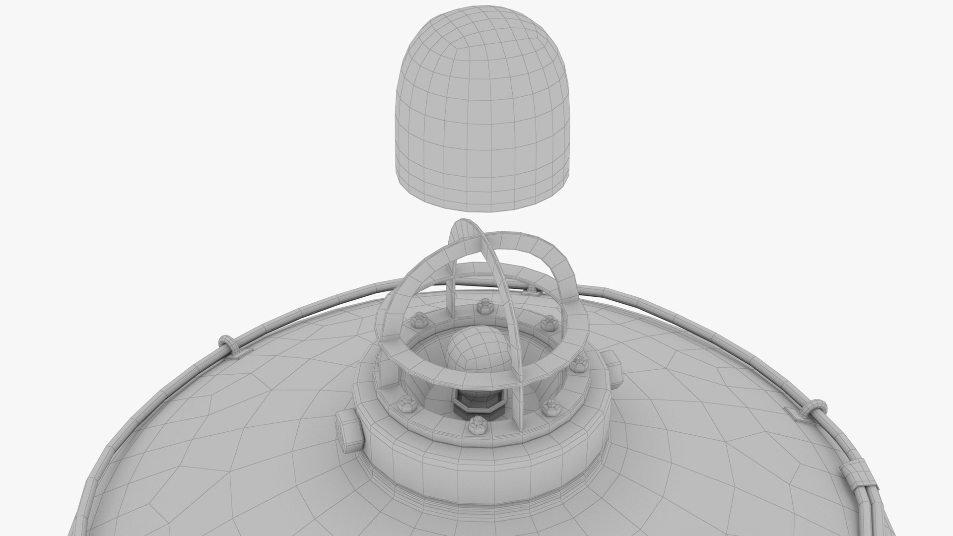 Ship Hatch With Flashing Light V1 3D Model - TurboSquid 2119474