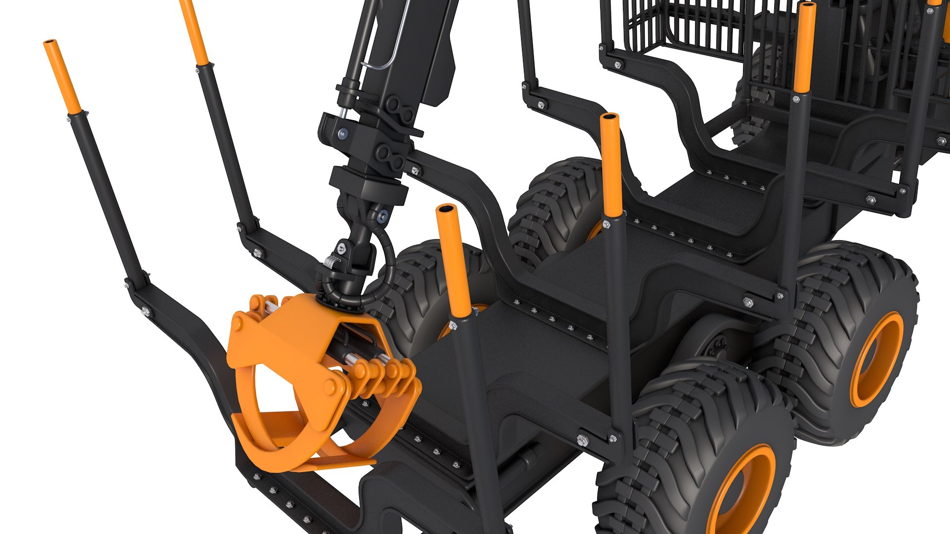 Forwarder Forestry Vehicle 3D - TurboSquid 2103433