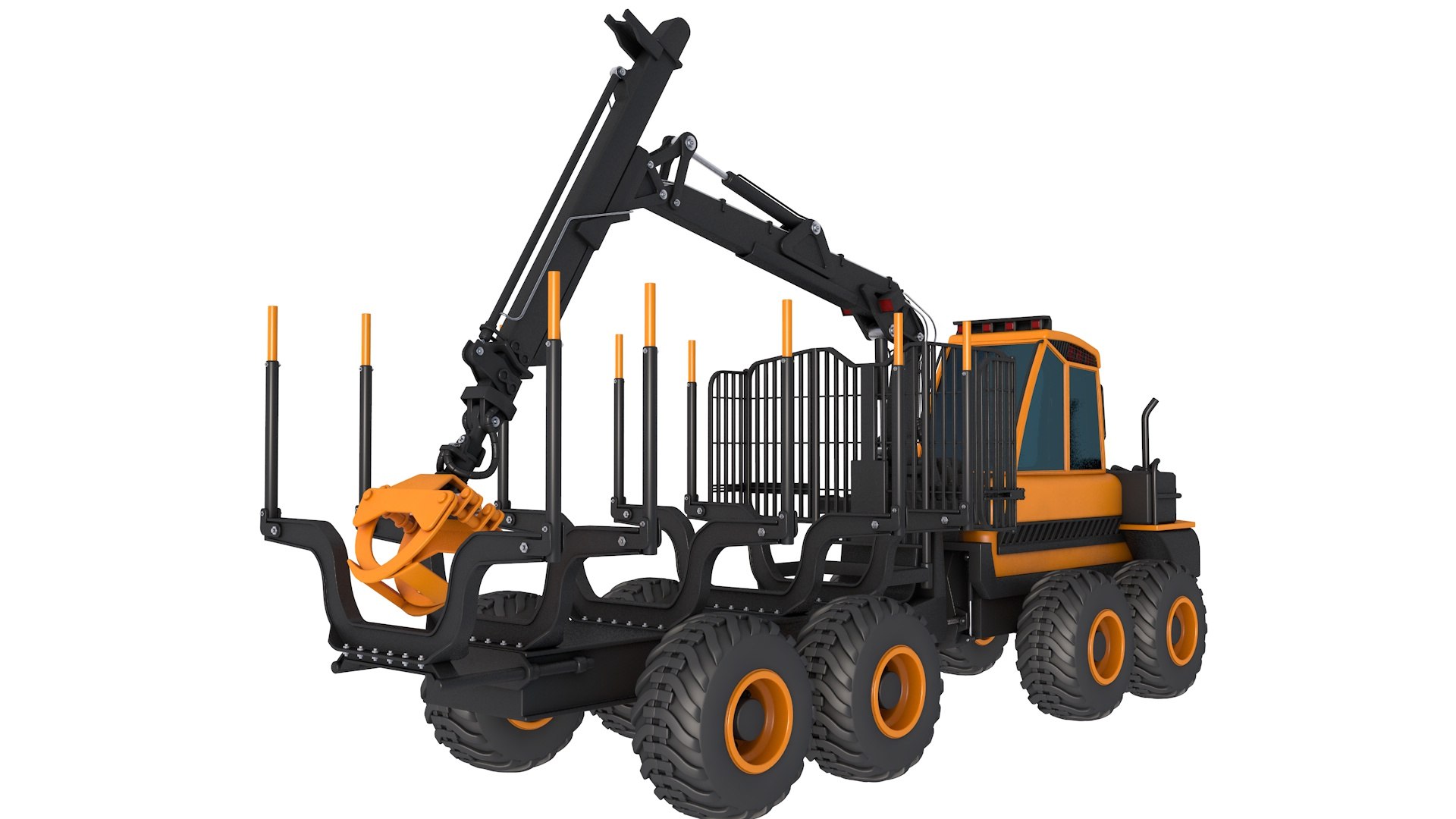 Forwarder Forestry Vehicle 3D - TurboSquid 2103433