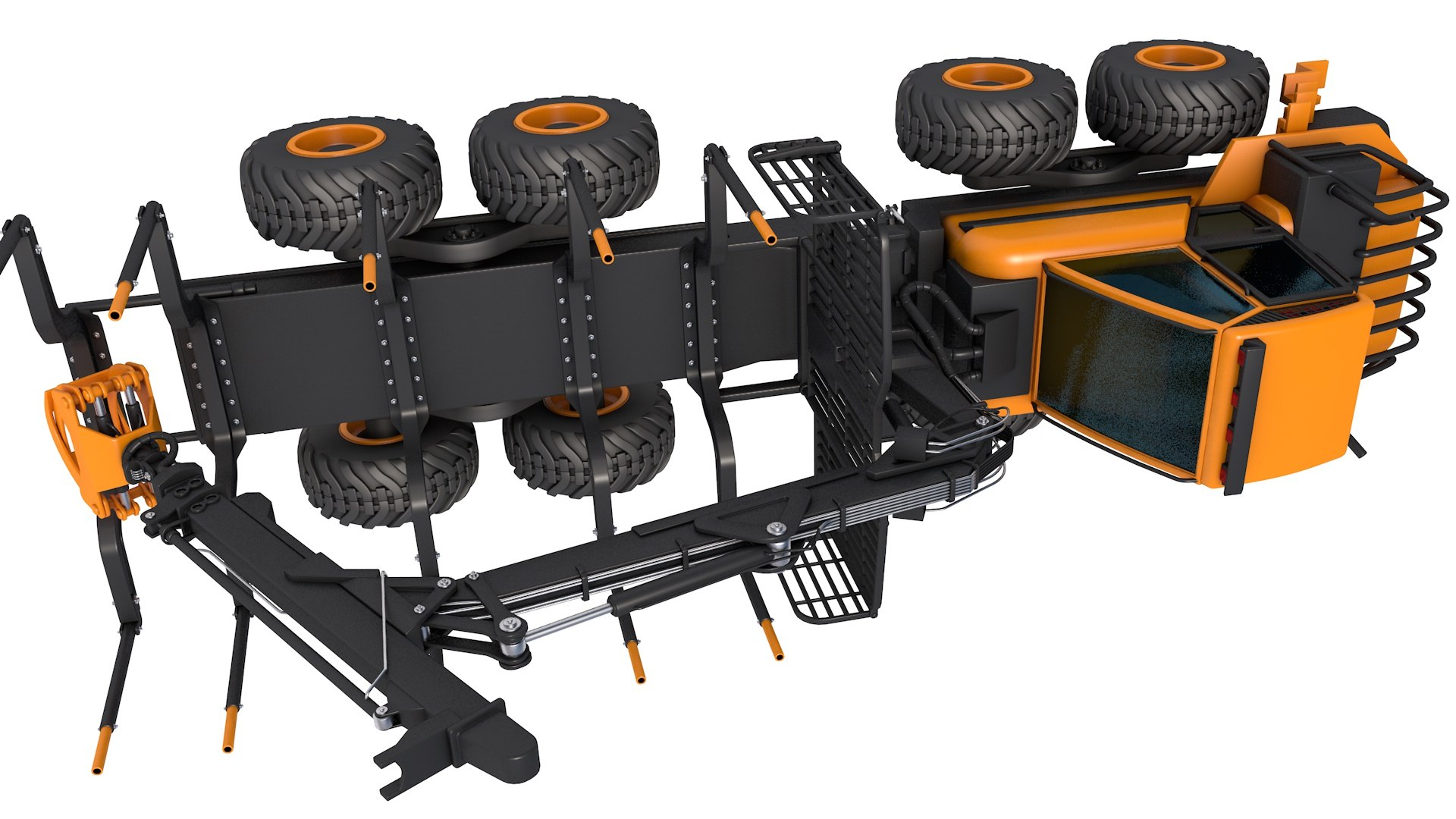 Forwarder Forestry Vehicle 3D - TurboSquid 2103433