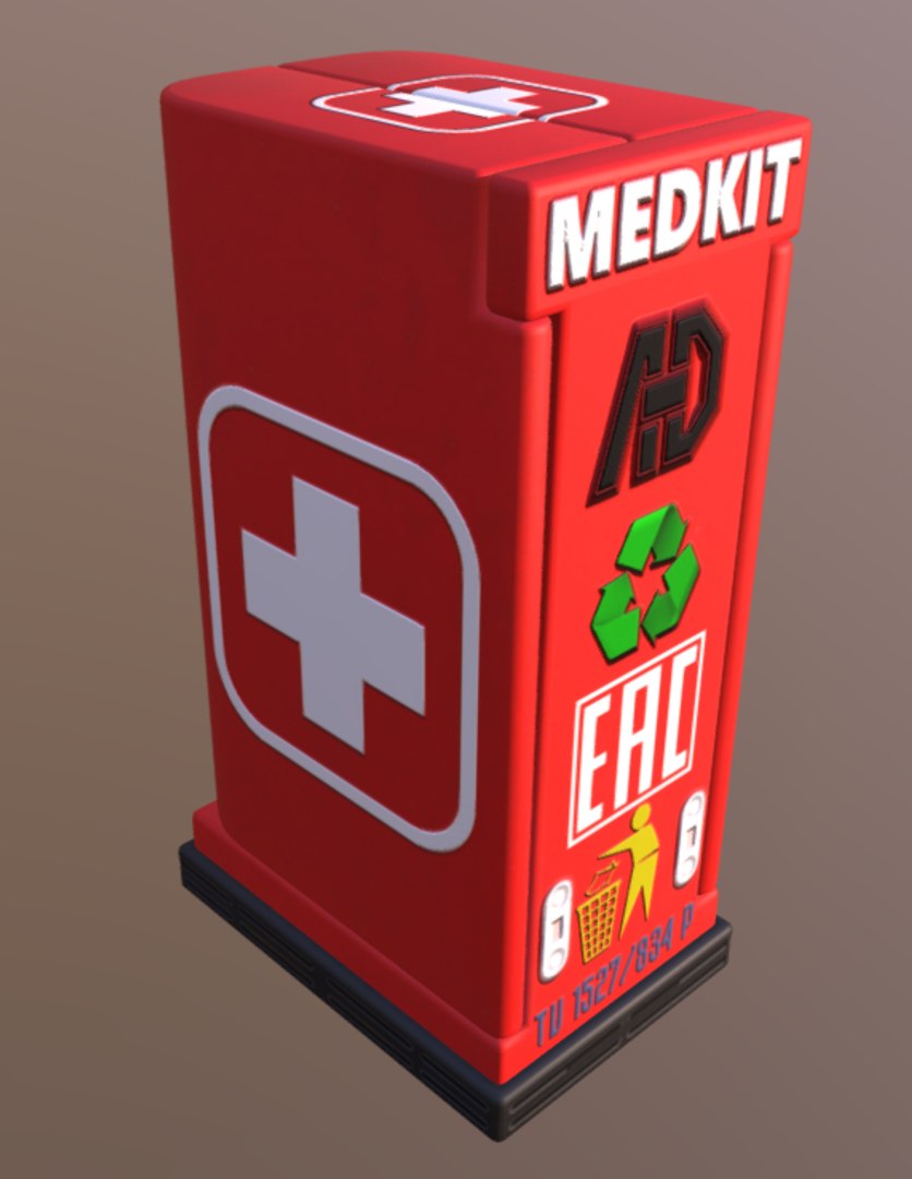 Medkit box crate 3D - TurboSquid 1450000