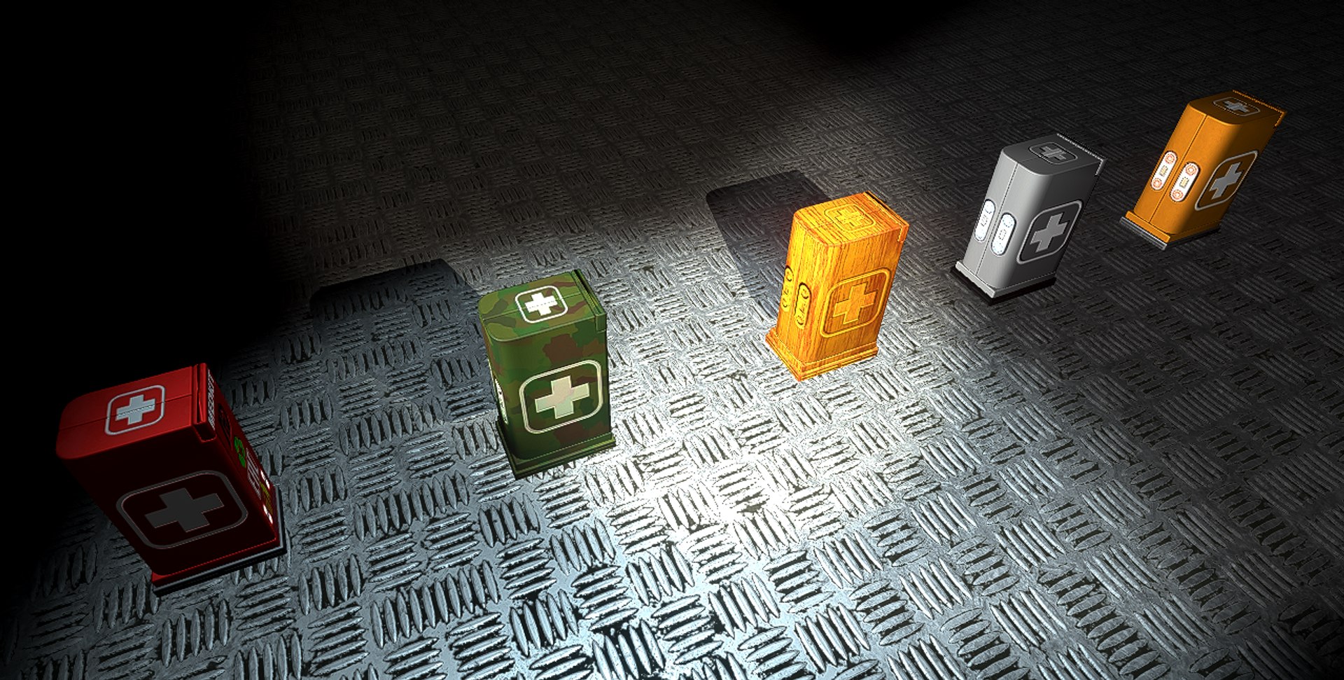 Medkit box crate 3D - TurboSquid 1450000