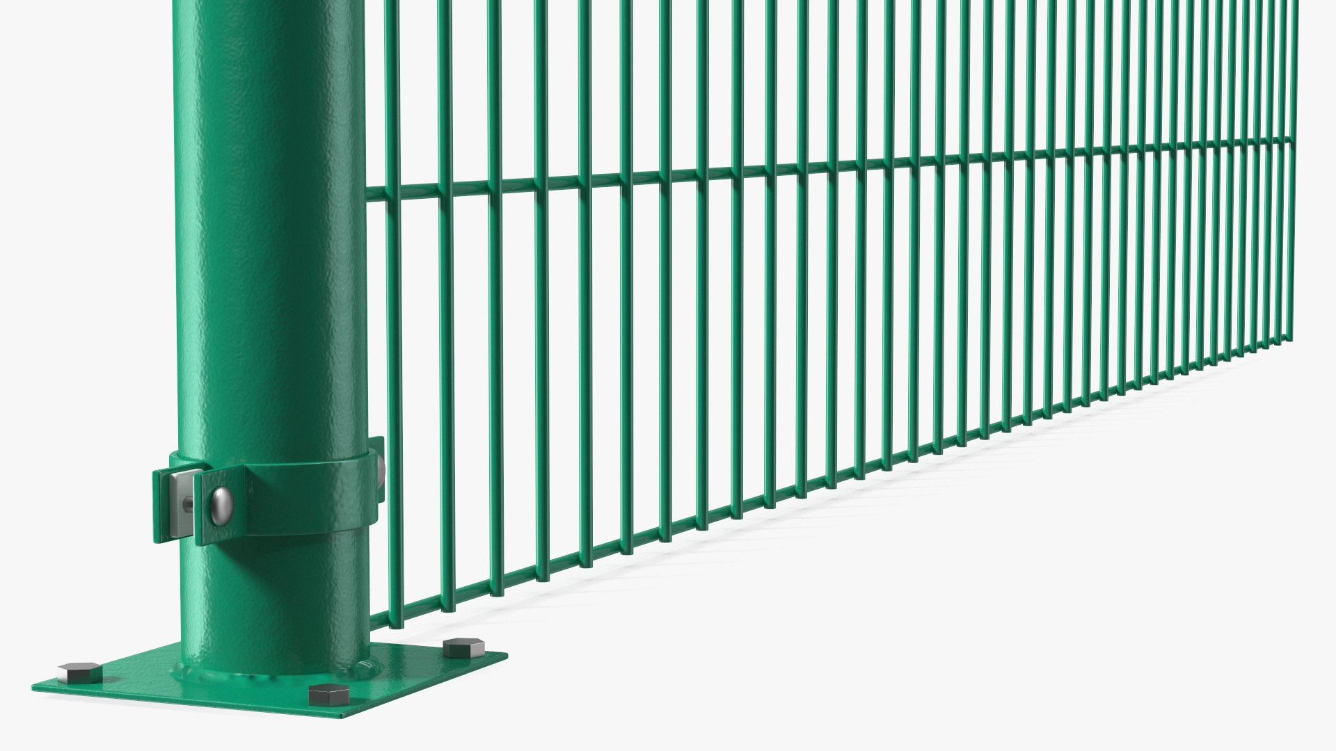 3D Mesh Fence With Barber Wire Green - TurboSquid 1950859