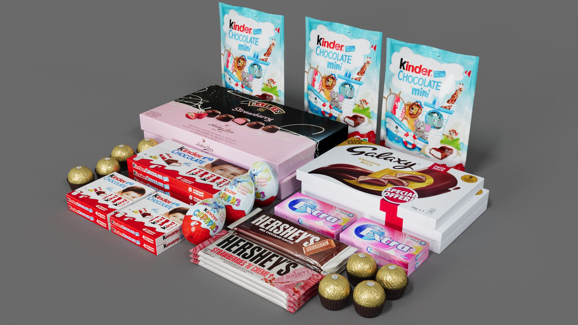 3D Sweet Set Model - TurboSquid 2109018