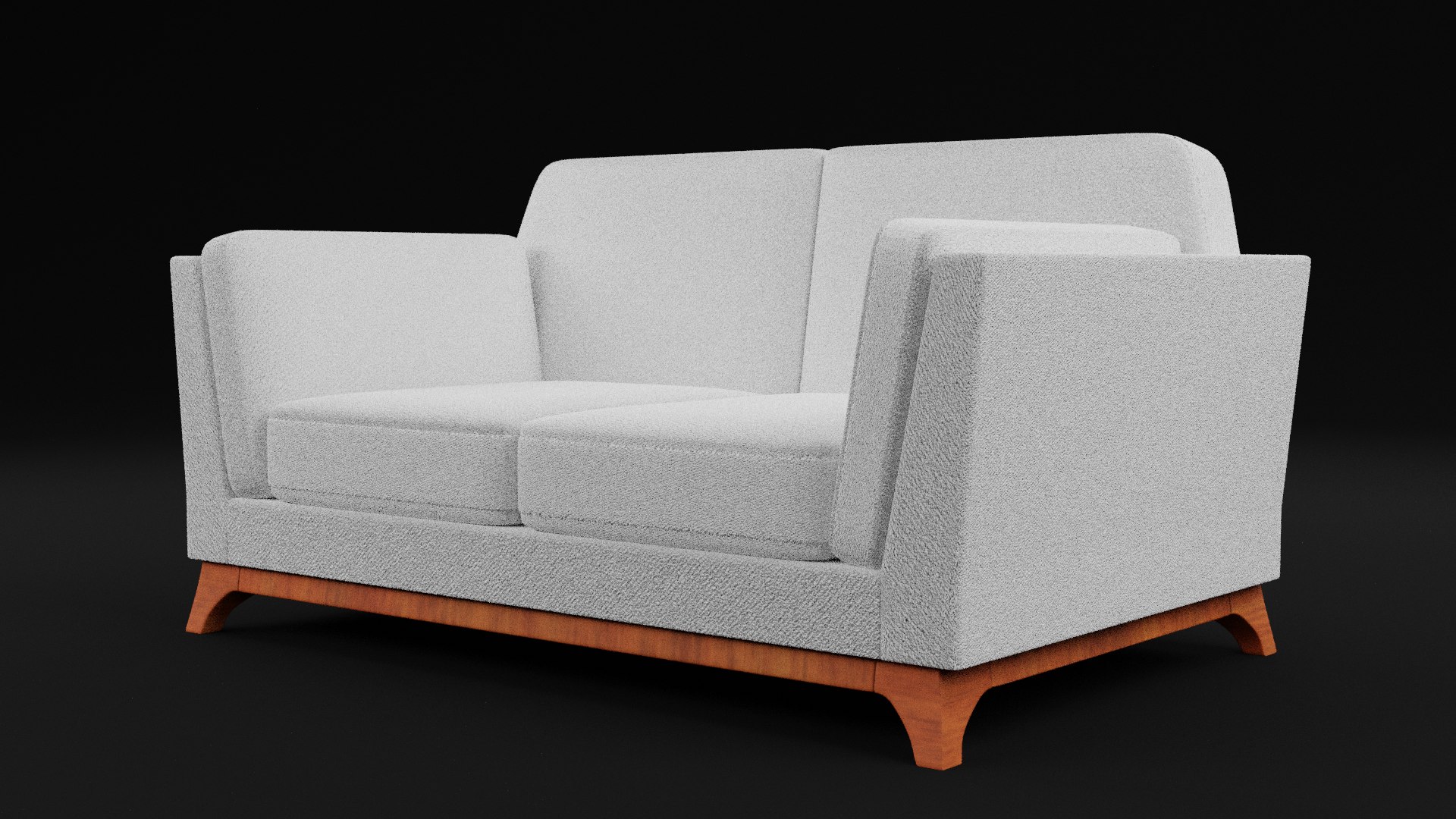 3D Boston 2 Seater Sofa White Color model - TurboSquid 2105152