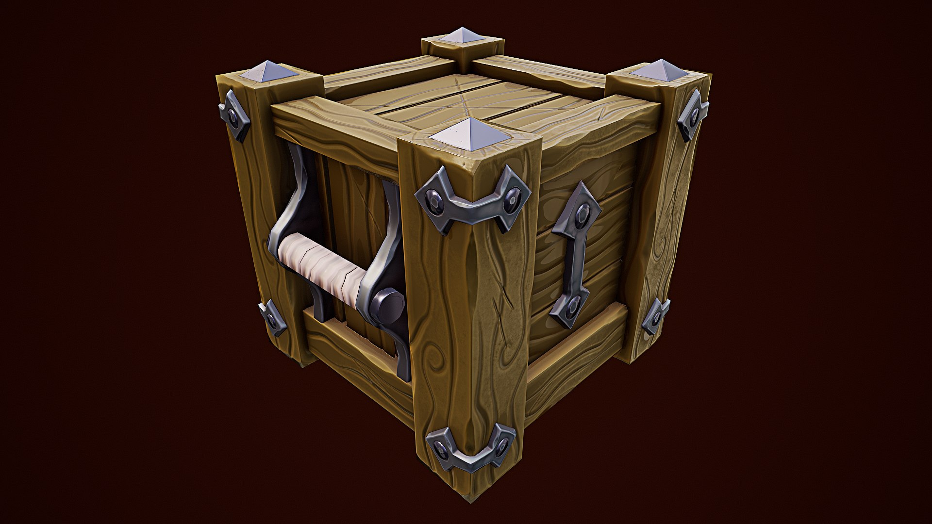 Stylize Wooden Box 3D model - TurboSquid 2055429
