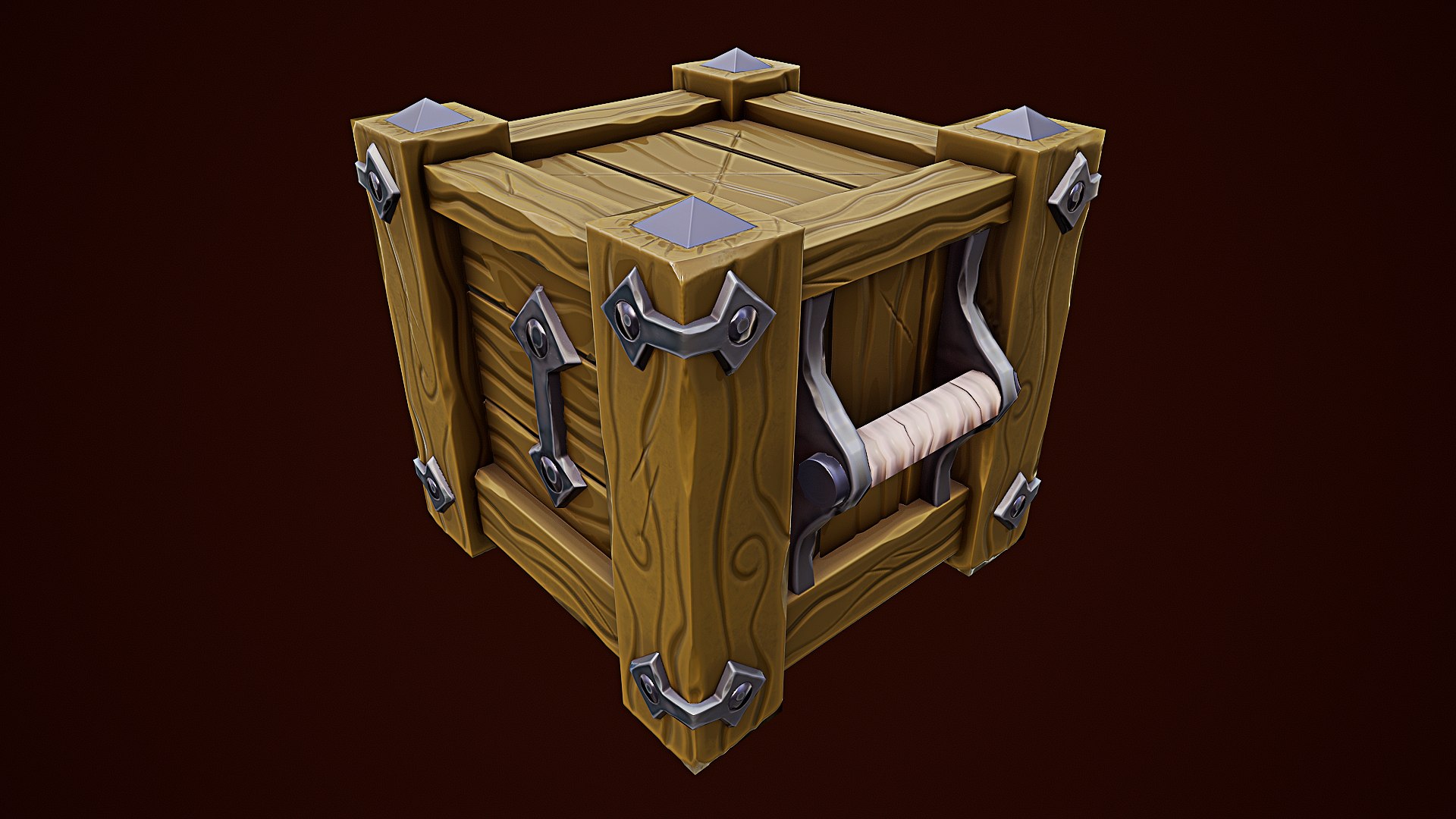 Stylize Wooden Box 3D model - TurboSquid 2055429