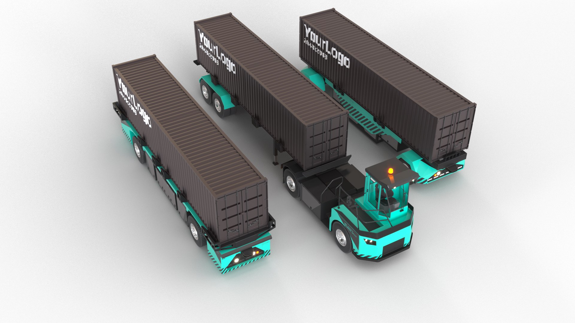 AGC container transport set 3D - TurboSquid 1874124