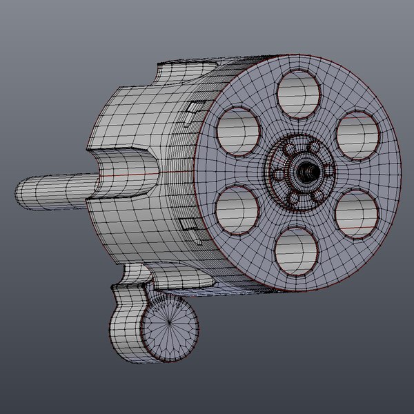 revolver 3d model