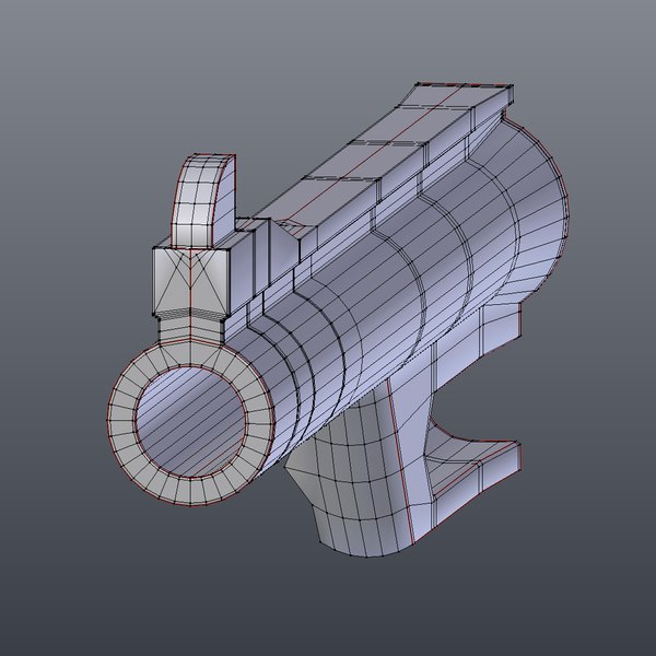 revolver 3d model