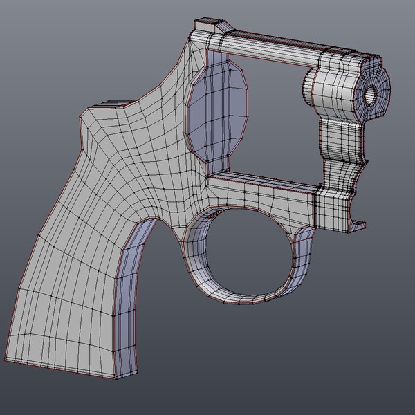 revolver 3d model