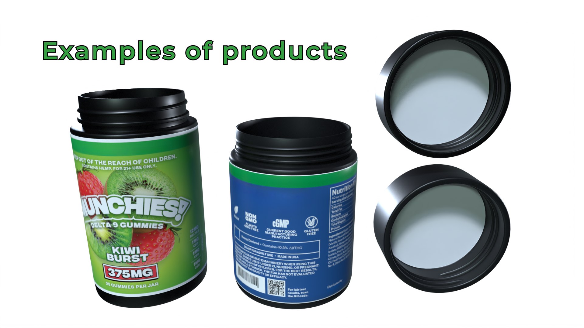 3D Plastic Jars With Labels - 3D Models Model - TurboSquid 2155524