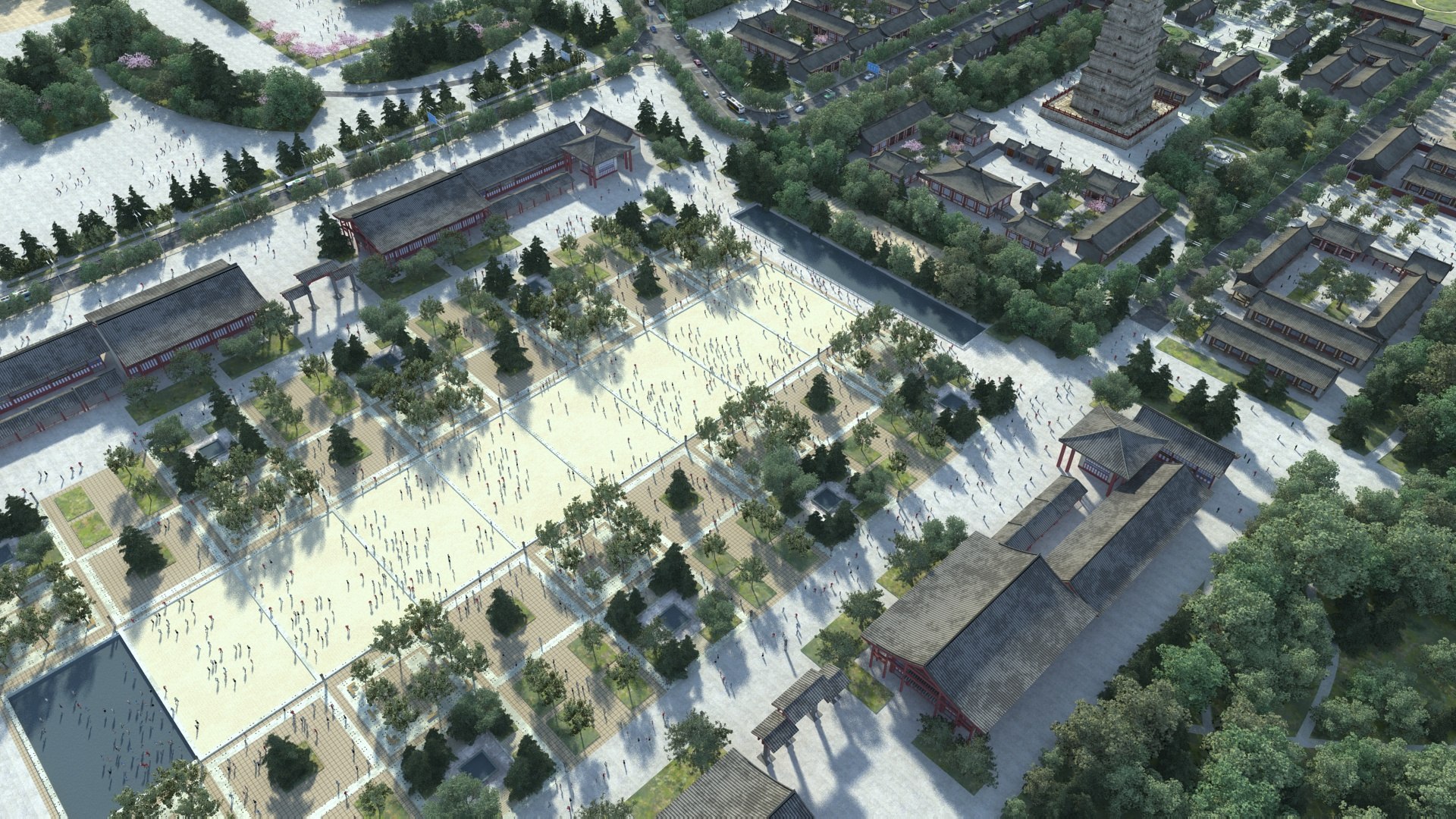 3D Chinese City Xian Model - TurboSquid 2196167