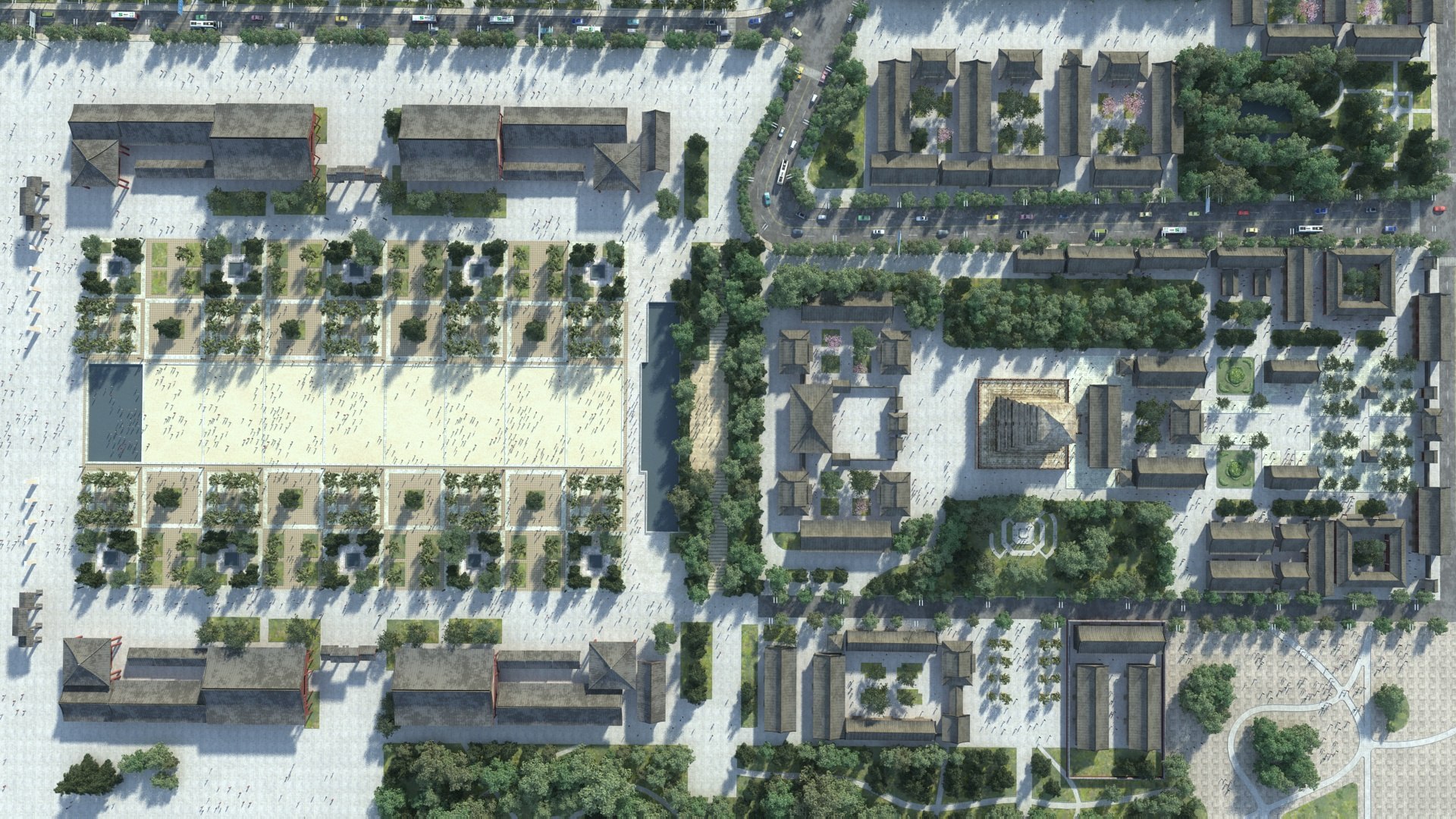 3D Chinese City Xian Model - TurboSquid 2196167