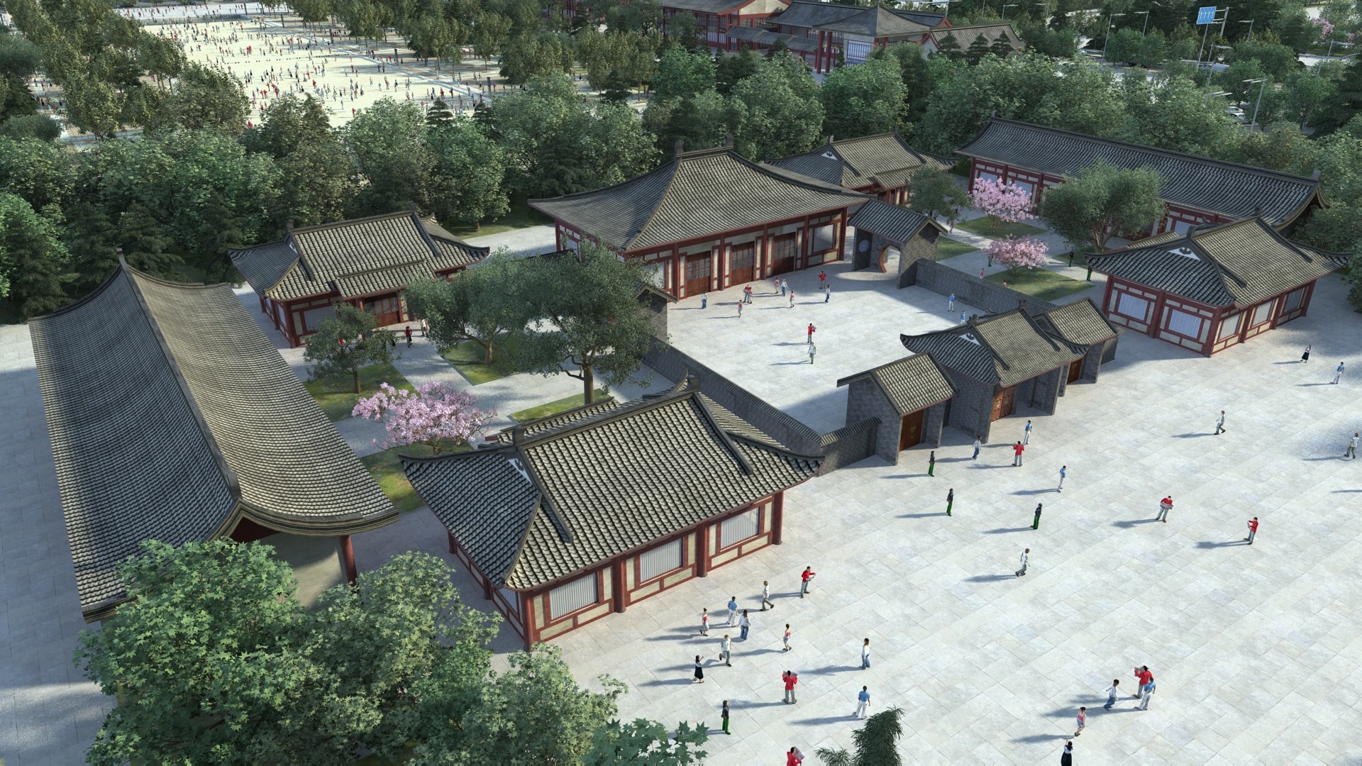3D Chinese City Xian Model - TurboSquid 2196167