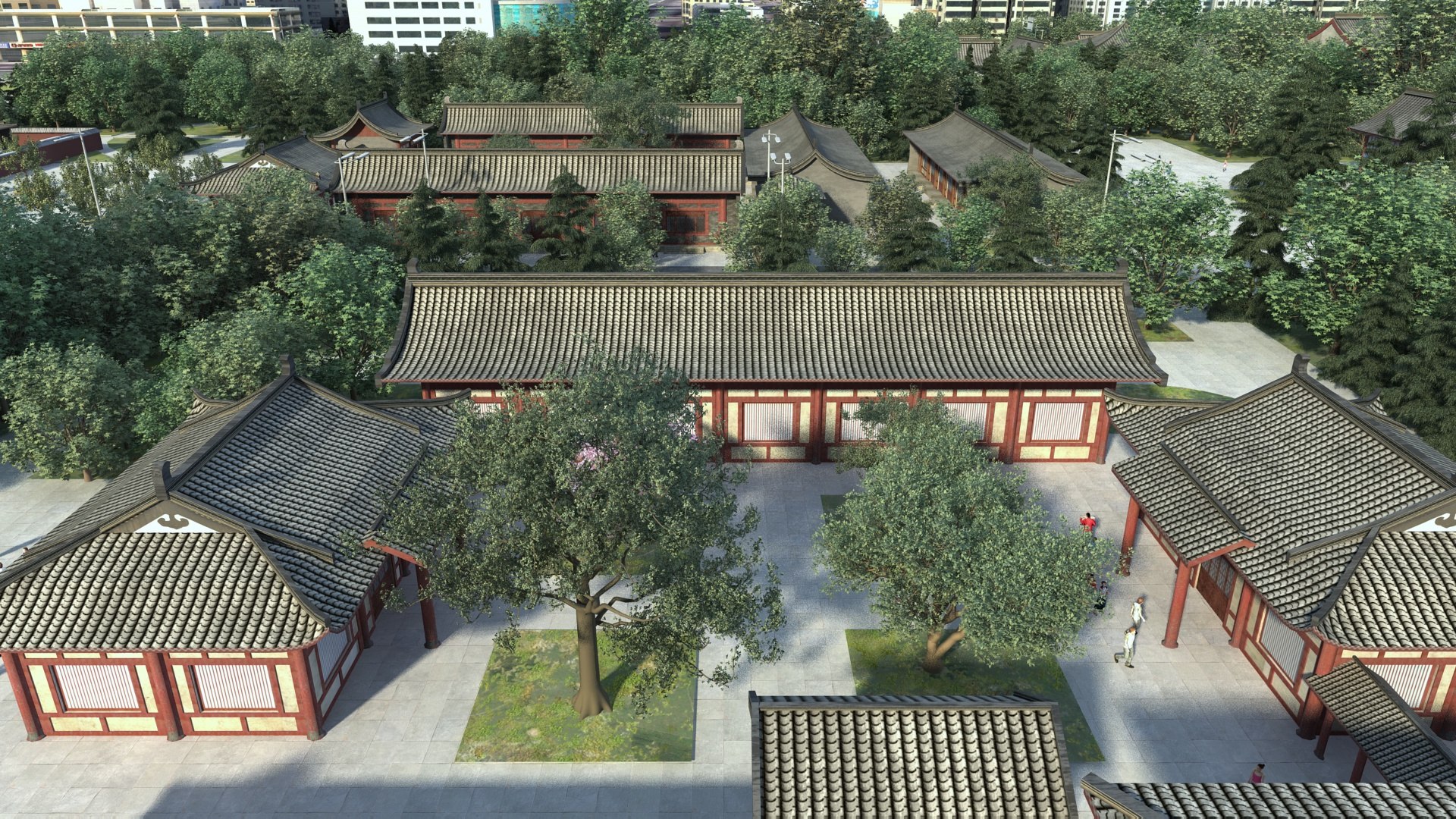 3D Chinese City Xian Model - TurboSquid 2196167