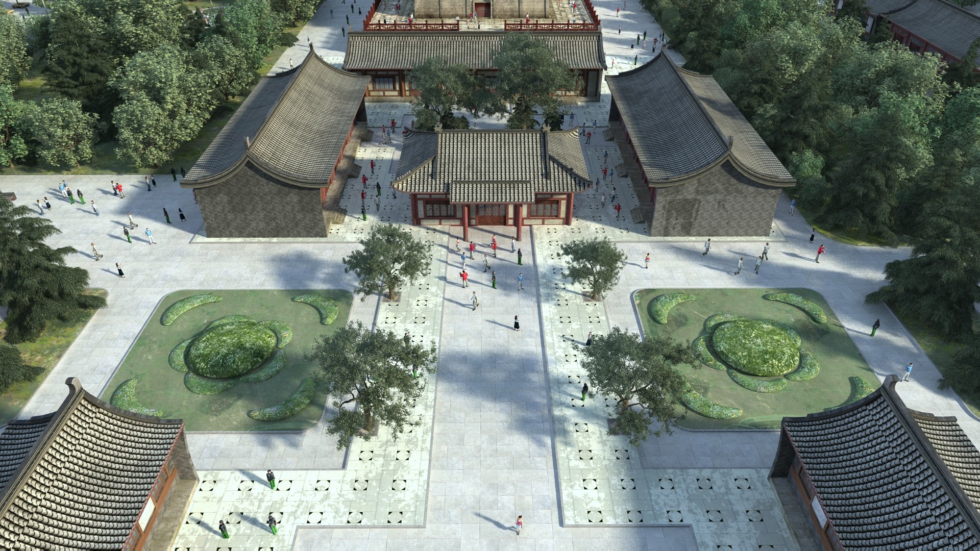3D Chinese City Xian Model - TurboSquid 2196167