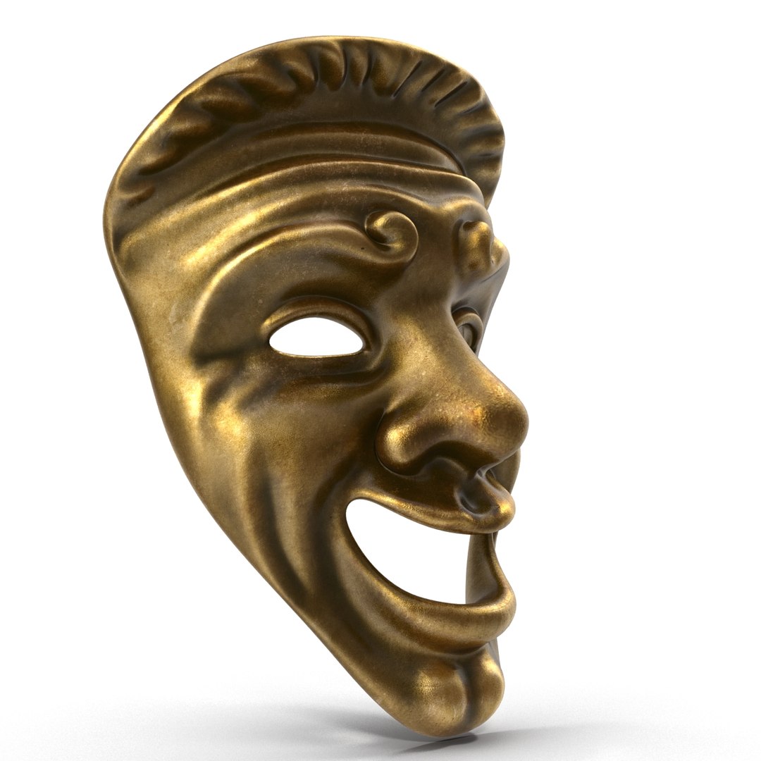 Theatre Comedy Mask 3d Max