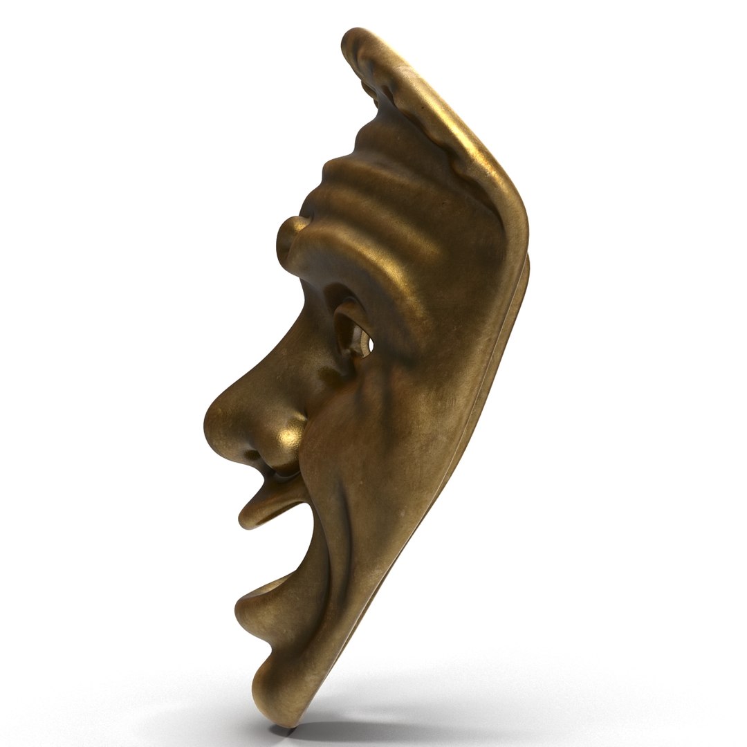 Theatre Comedy Mask 3d Max