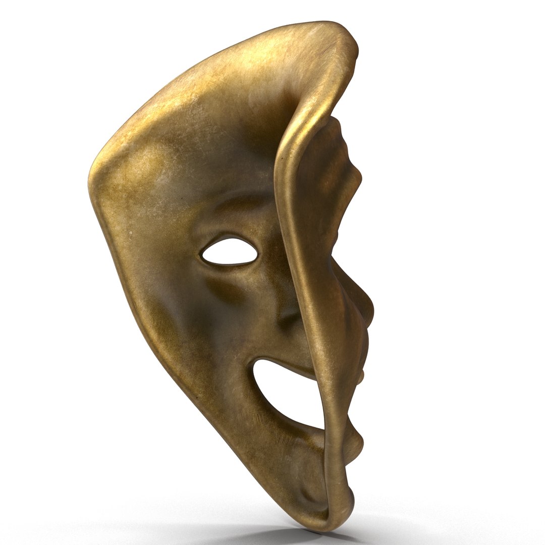 Theatre Comedy Mask 3d Max