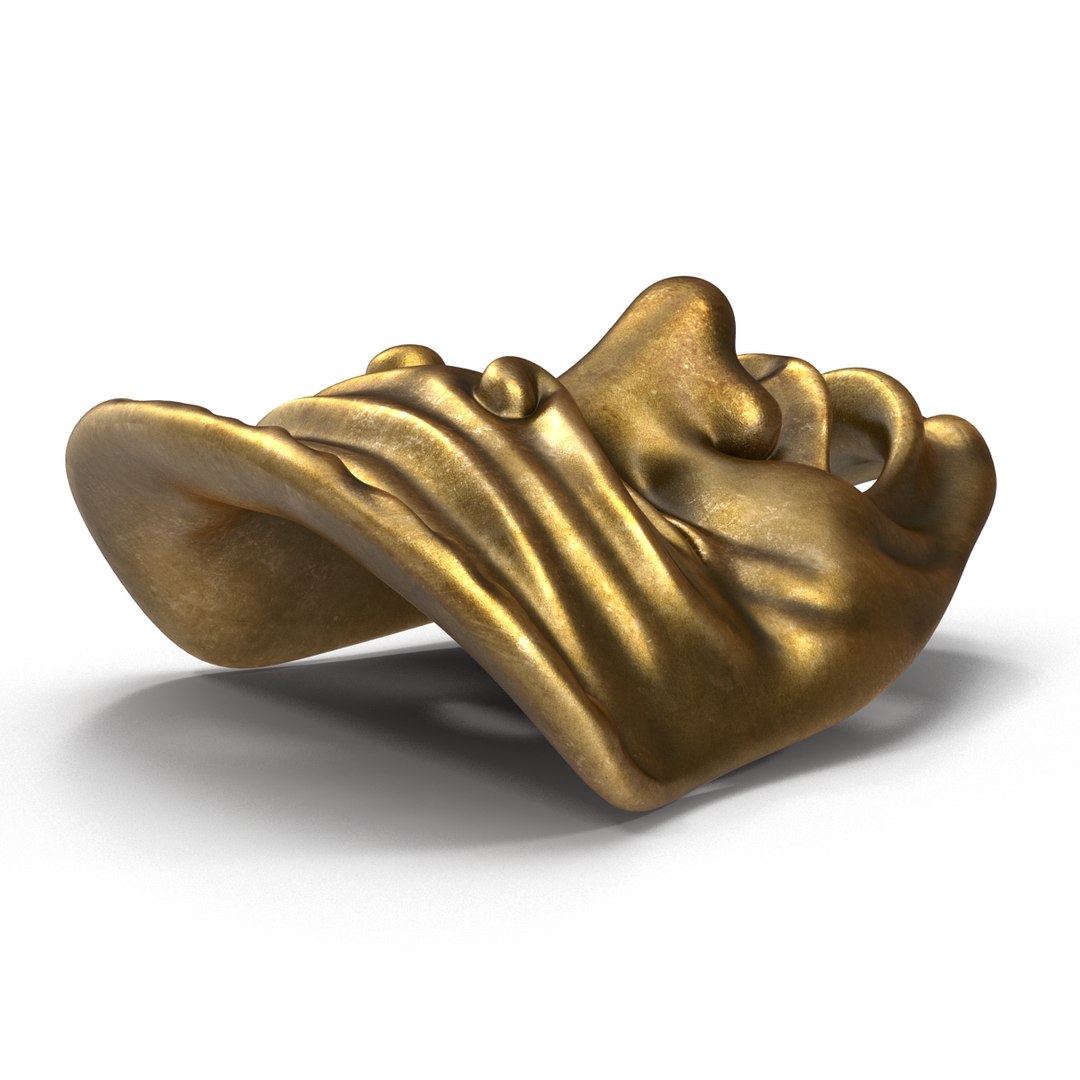 theatre comedy mask 3d max