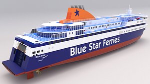 Blue Star Ferries 3D Models for Download | TurboSquid