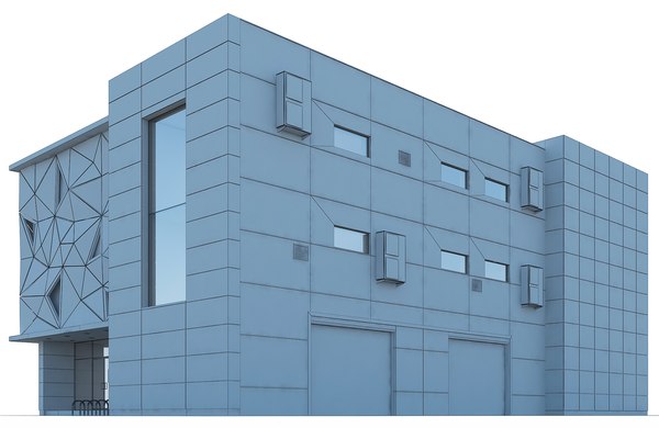 fitness center building 3d model