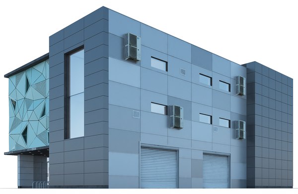 fitness center building 3d model