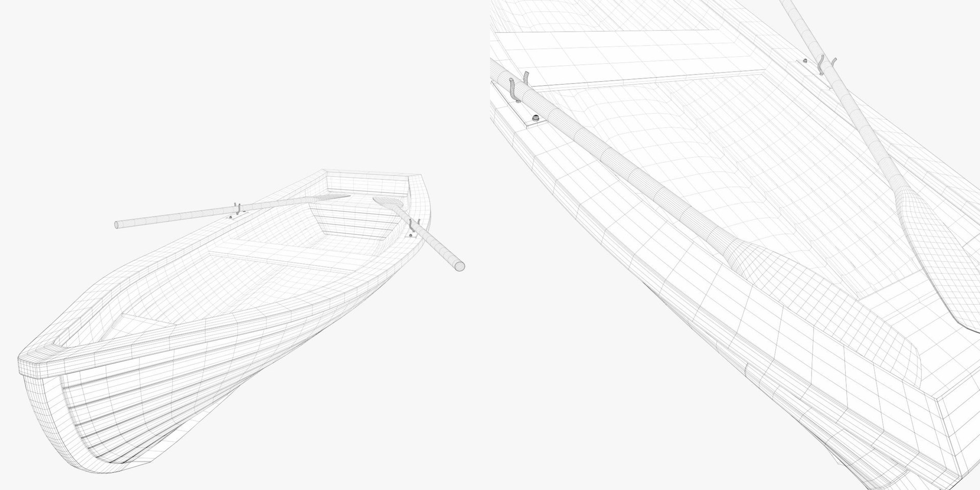 Rowing Boat 2 3D Model - TurboSquid 1921835