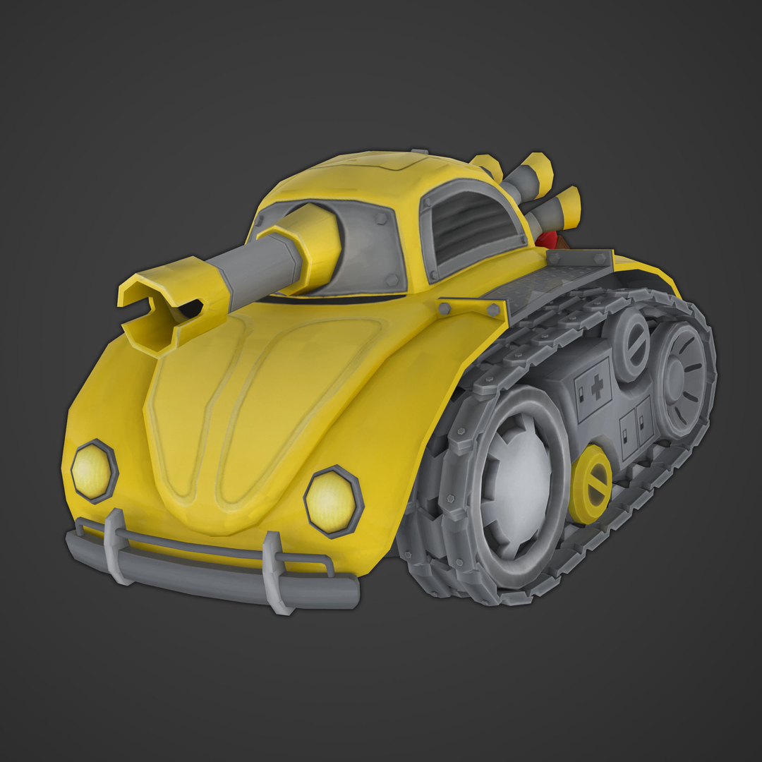 3D beetle tank stylized - TurboSquid 1662853