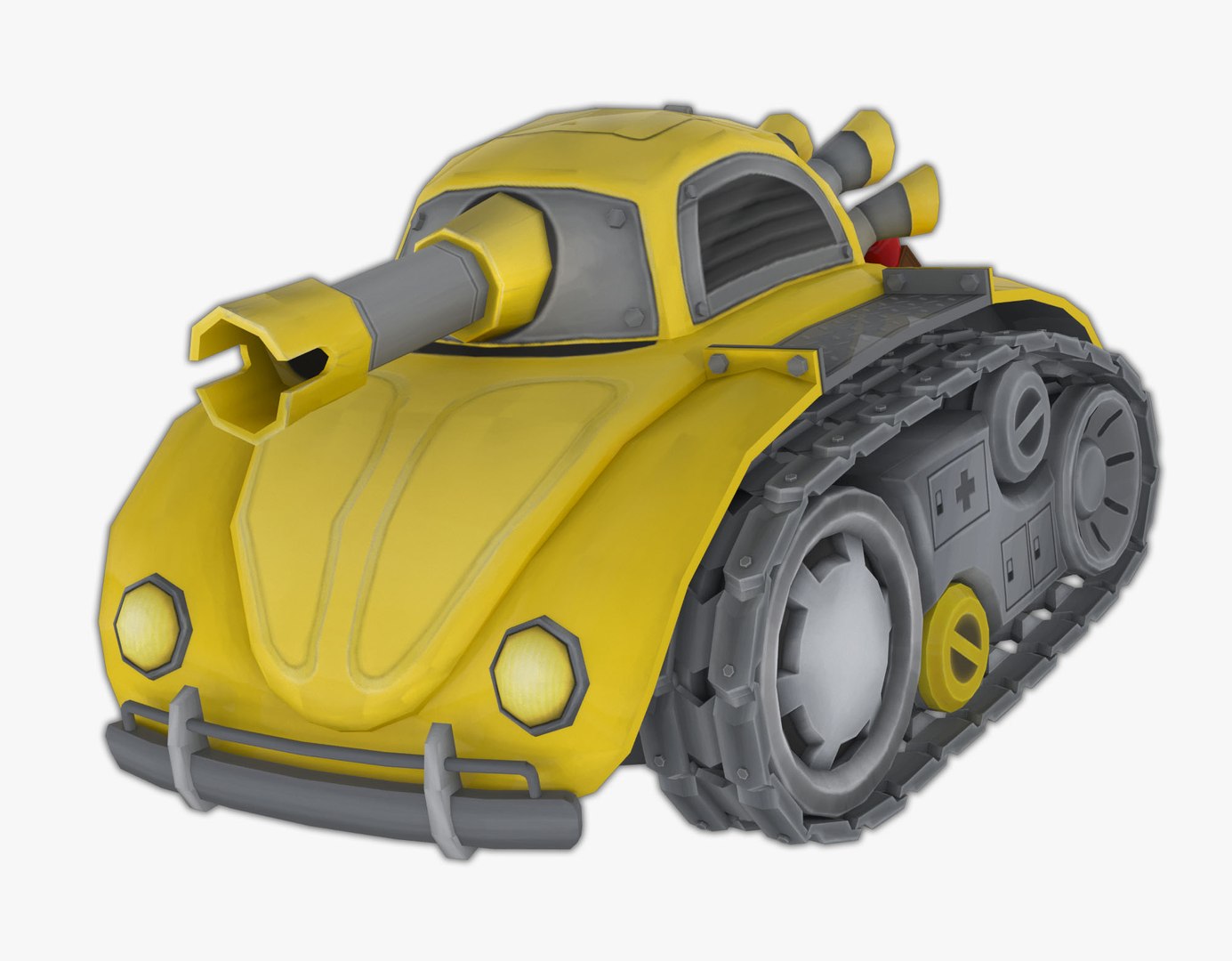 3D beetle tank stylized - TurboSquid 1662853