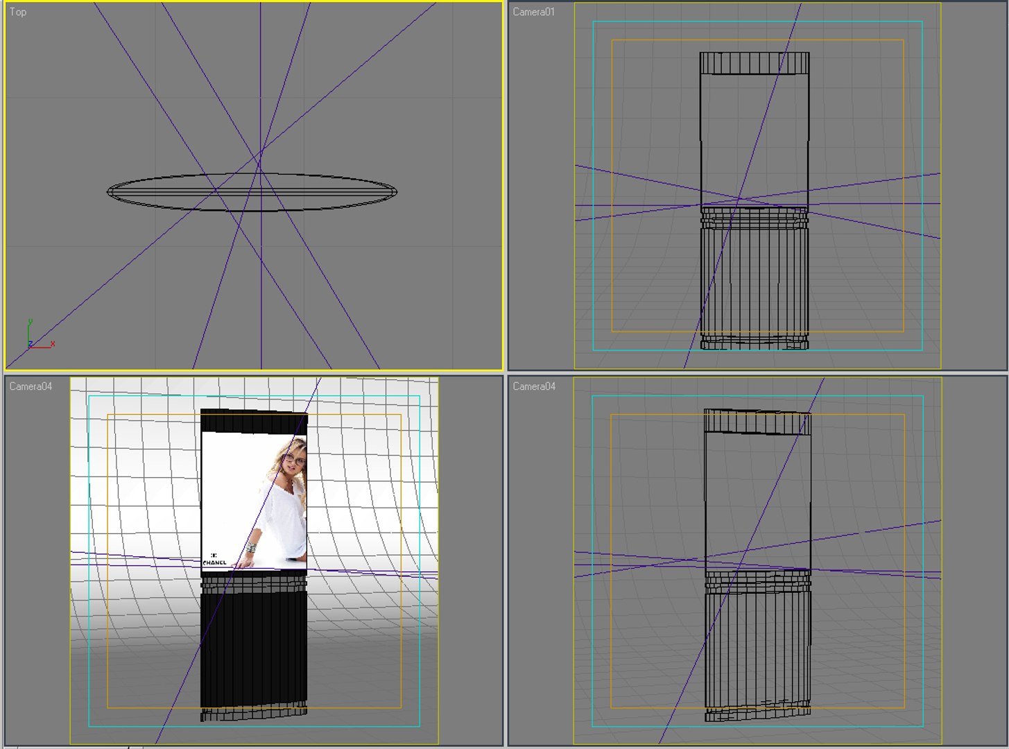 3d Model Advertising Panel