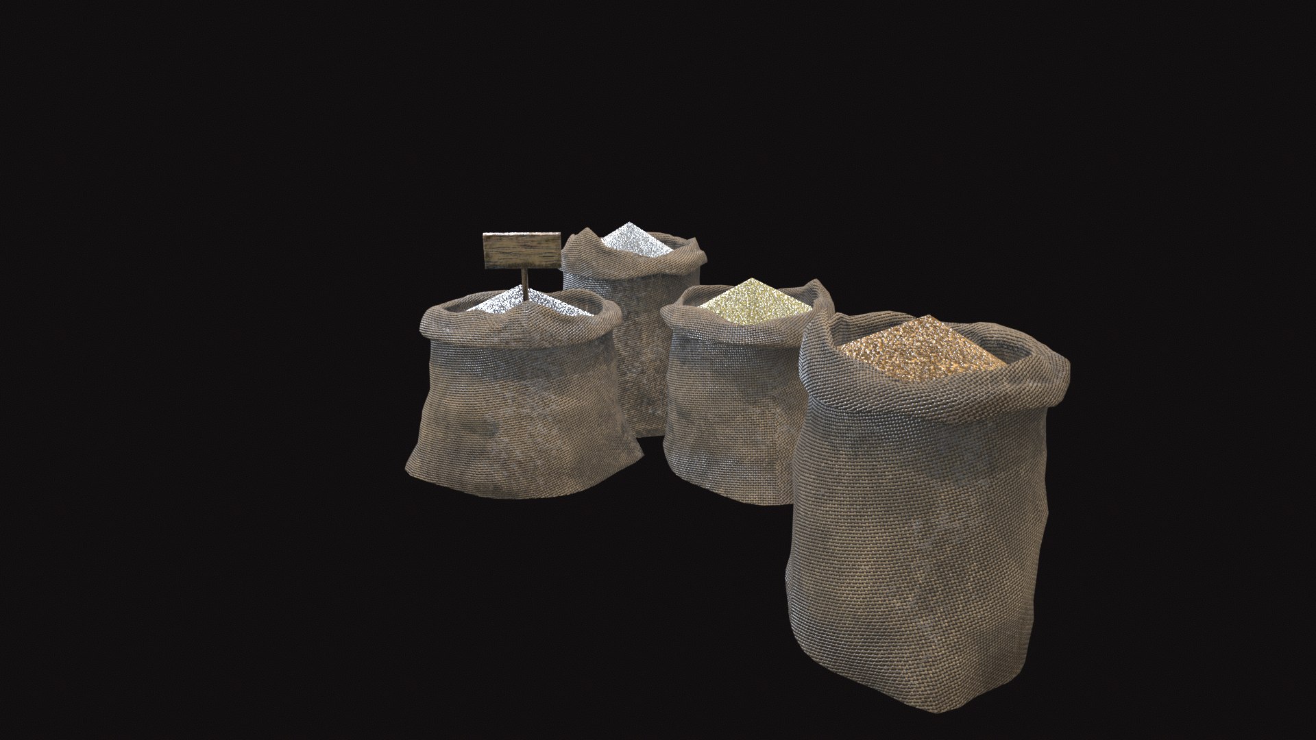 Medieval Market V5 Sack 3D Model - TurboSquid 2318195