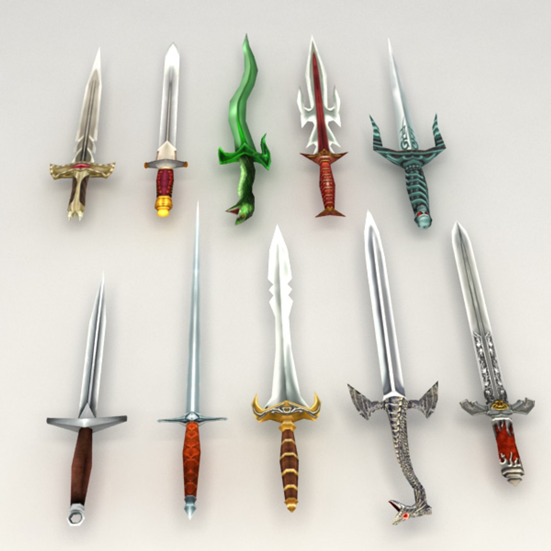 Daggers Fantasy 3d Model
