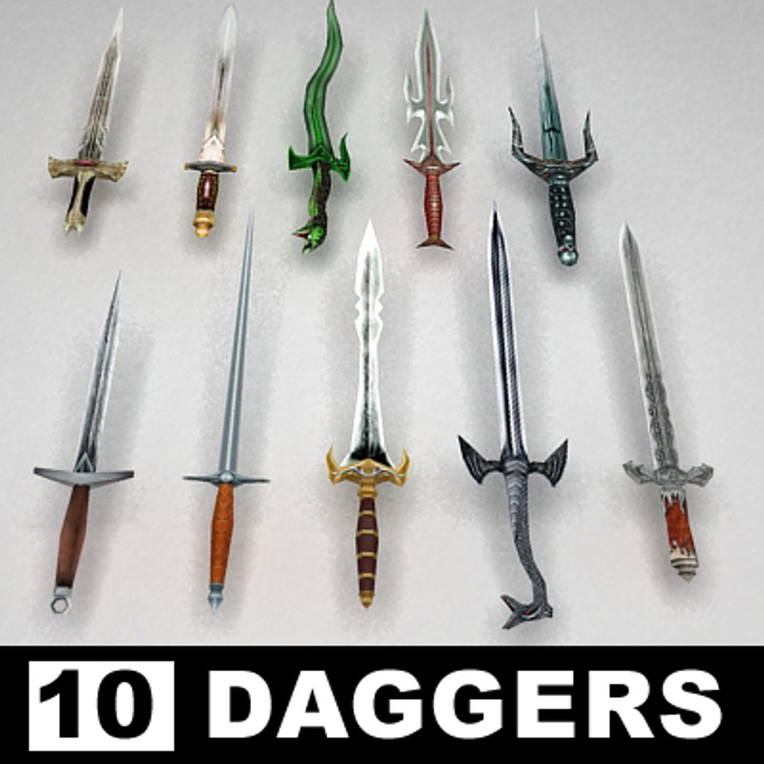 Daggers Fantasy 3d Model