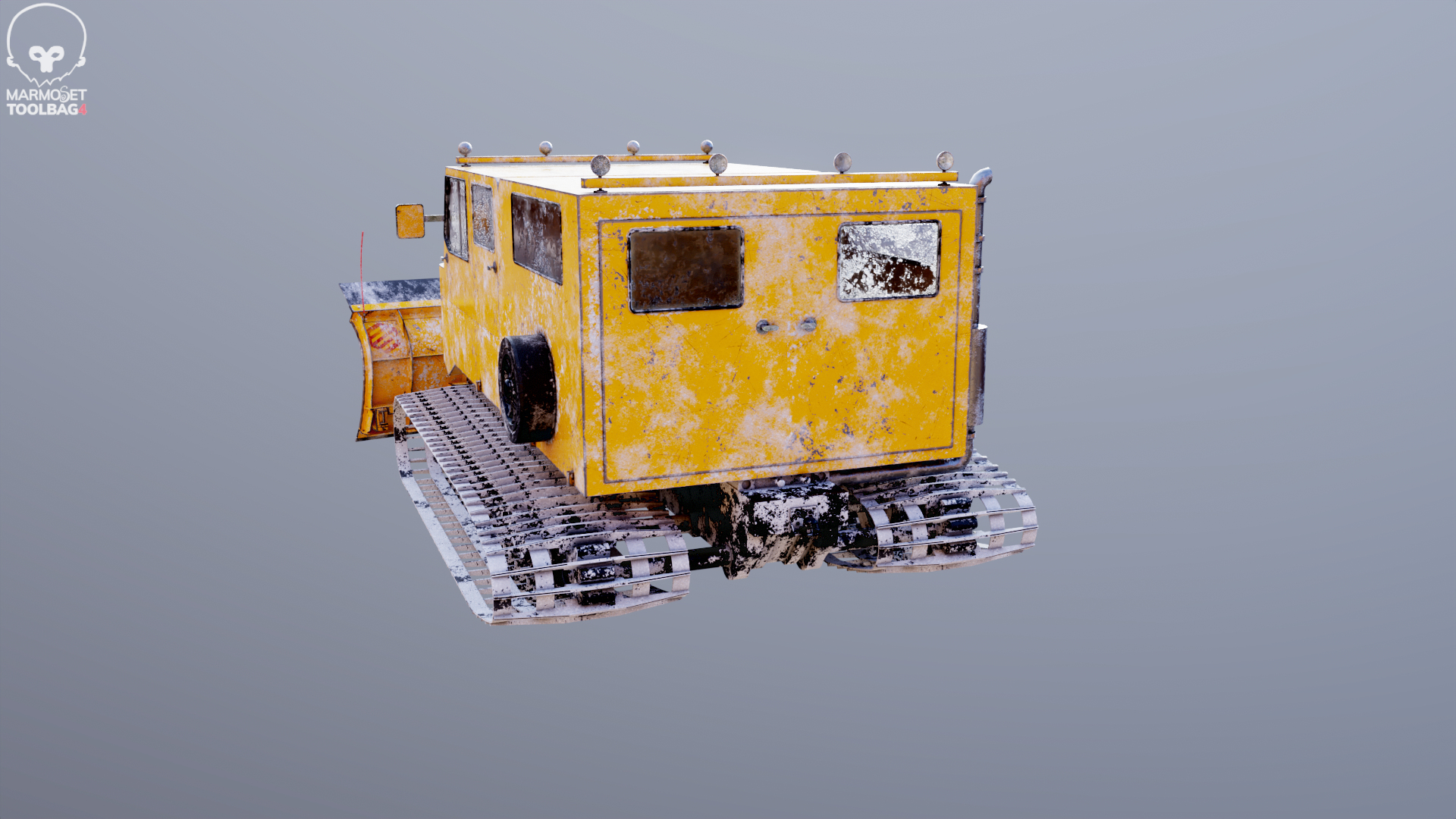 3D Model Thiokol Spryte Snowcat And Snowplow Dirt - TurboSquid 2327542