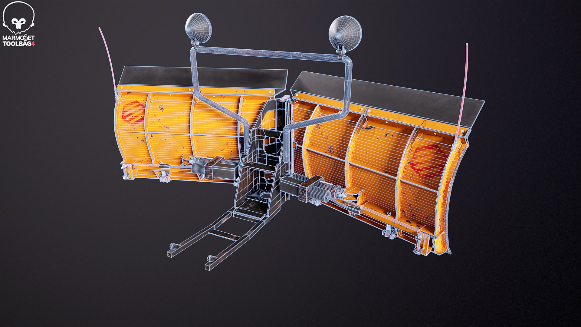 3D Model Thiokol Spryte Snowcat And Snowplow Dirt - TurboSquid 2327542