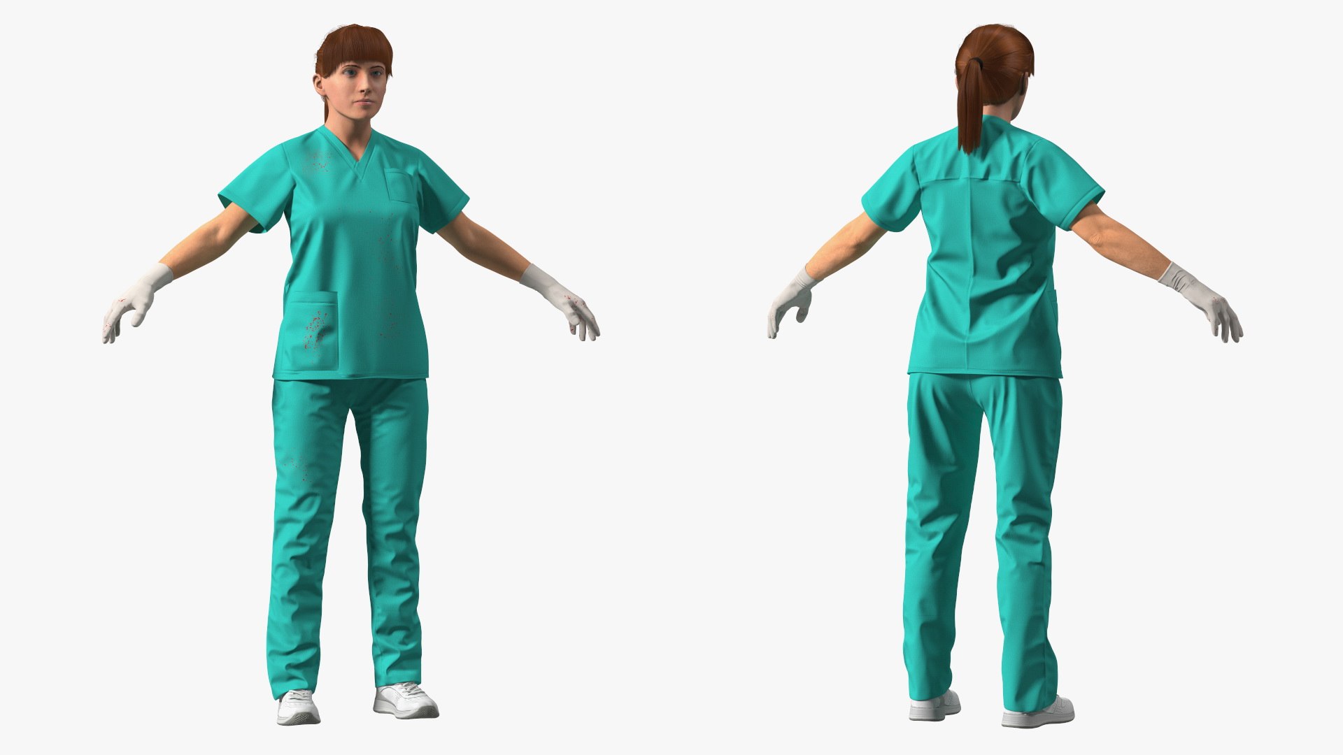 3D Model Female Nurse Character - TurboSquid 2182915