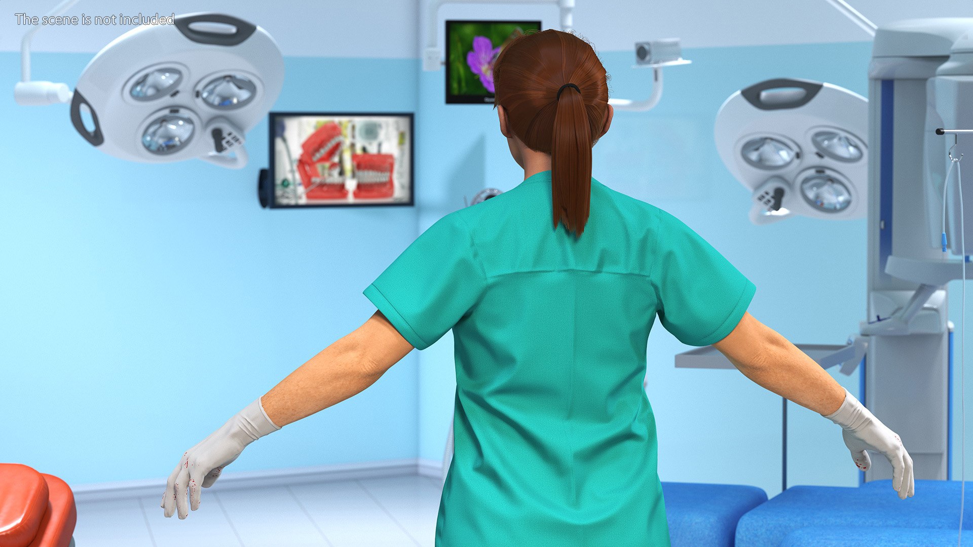 3D Model Female Nurse Character - TurboSquid 2182915