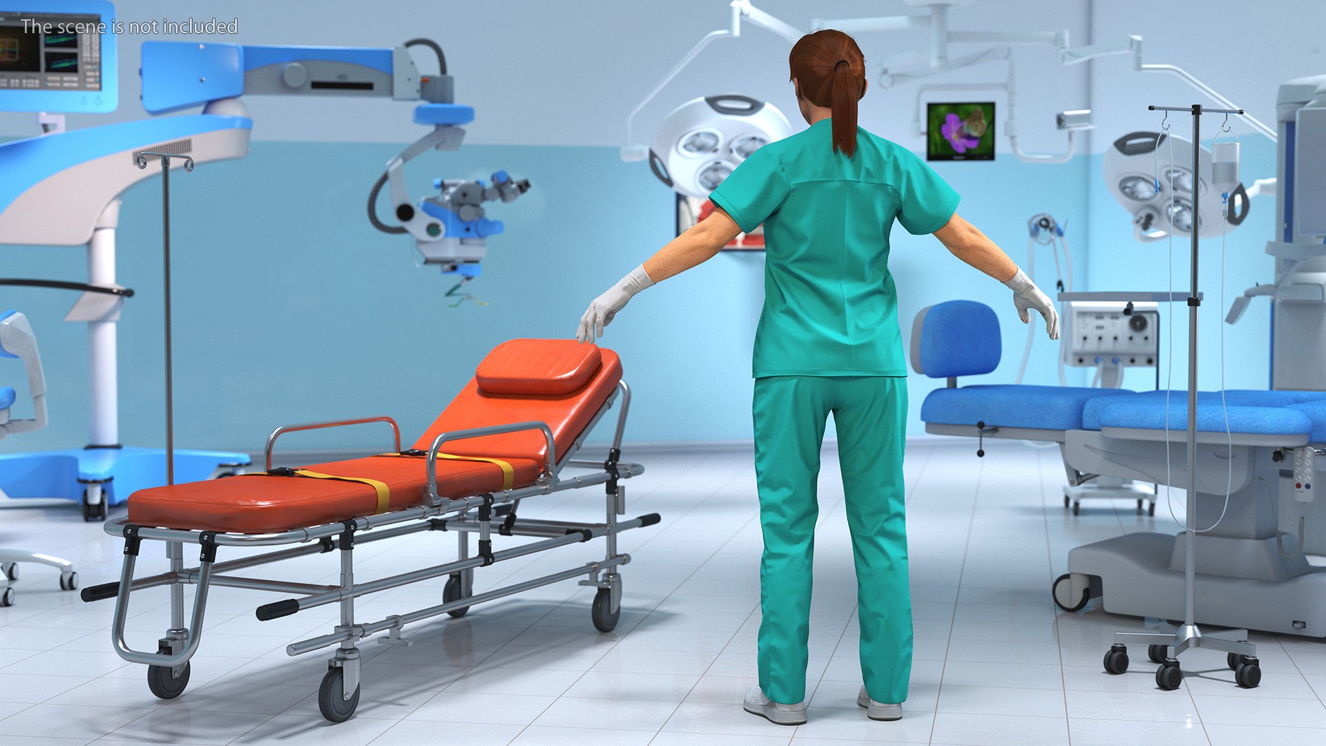 3D Model Female Nurse Character - TurboSquid 2182915