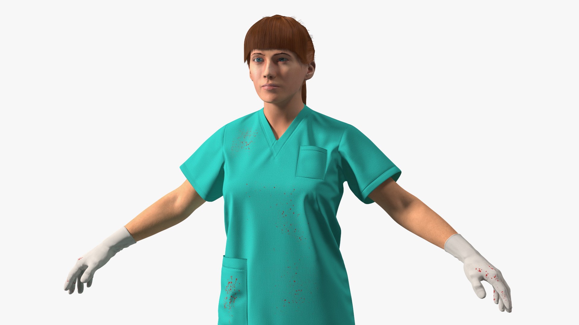 3D Model Female Nurse Character - TurboSquid 2182915
