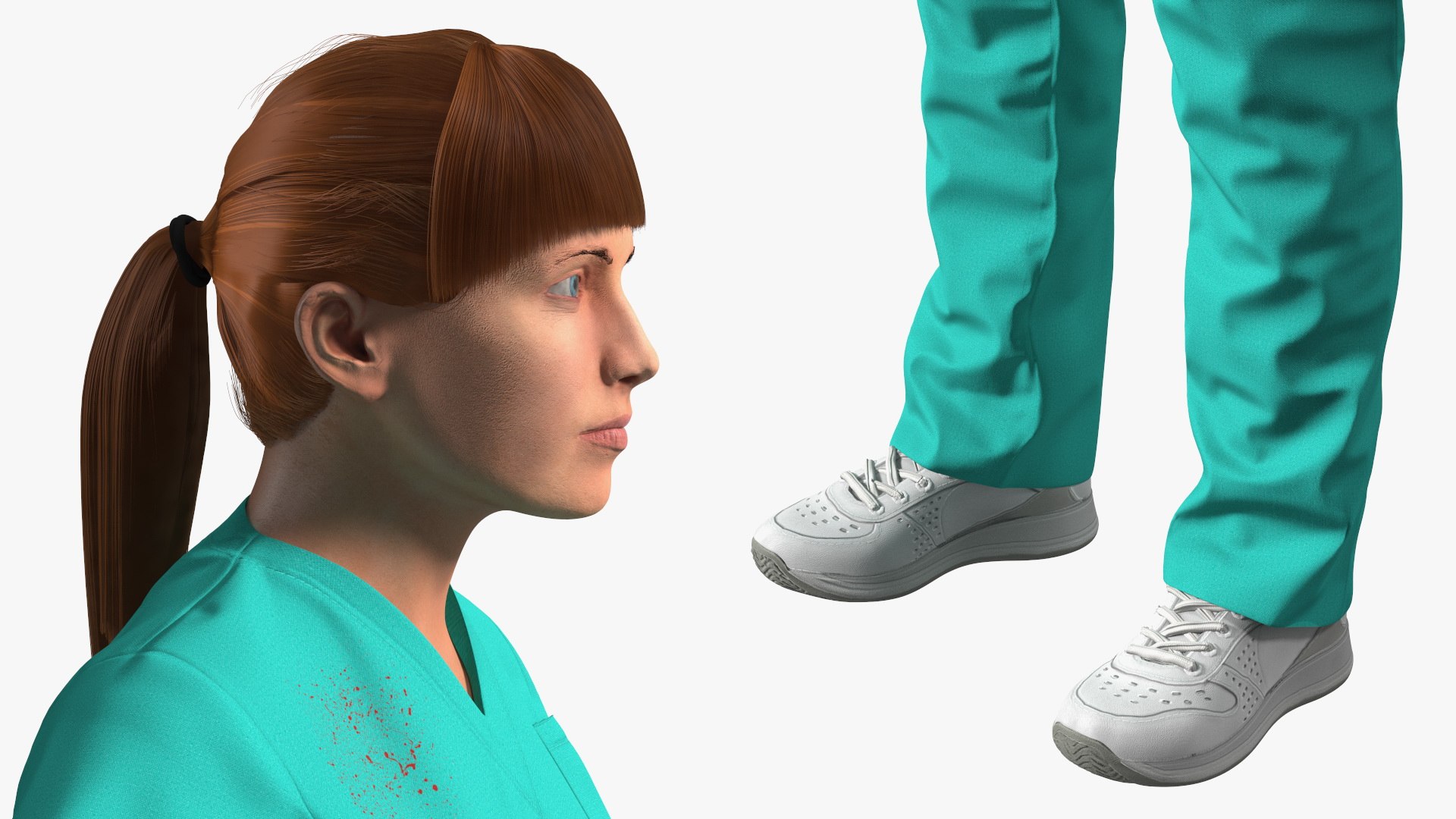 3D Model Female Nurse Character - TurboSquid 2182915