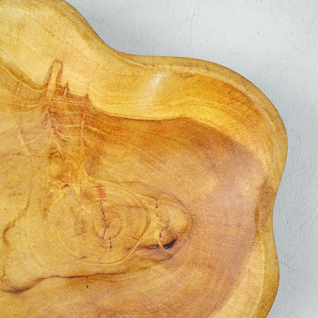 3D Teak Wood Wave Plate - TurboSquid 2129272